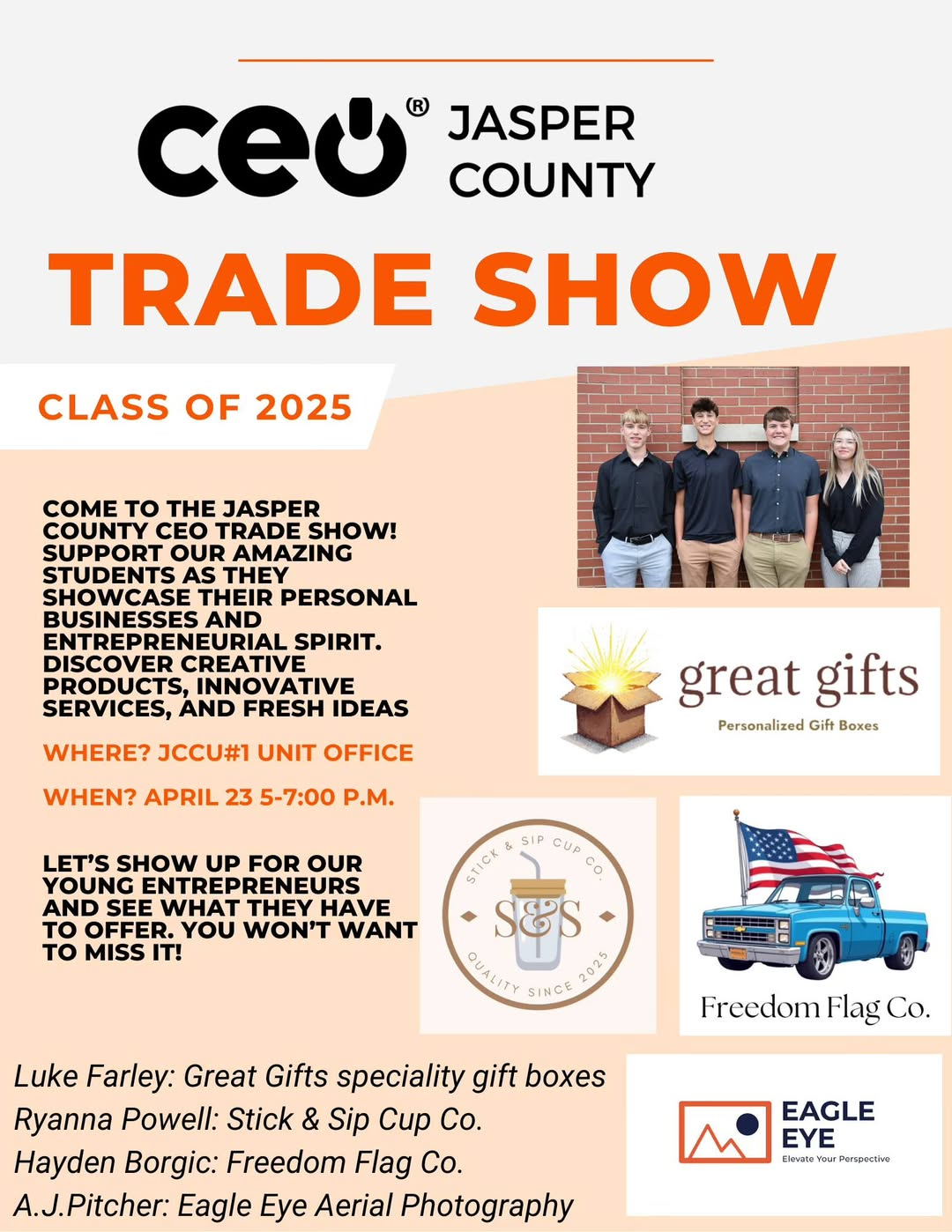 Jasper County CEO Trade Show Set to Shine with Class of 2025 Entrepreneurs – Jasper County Daily ...