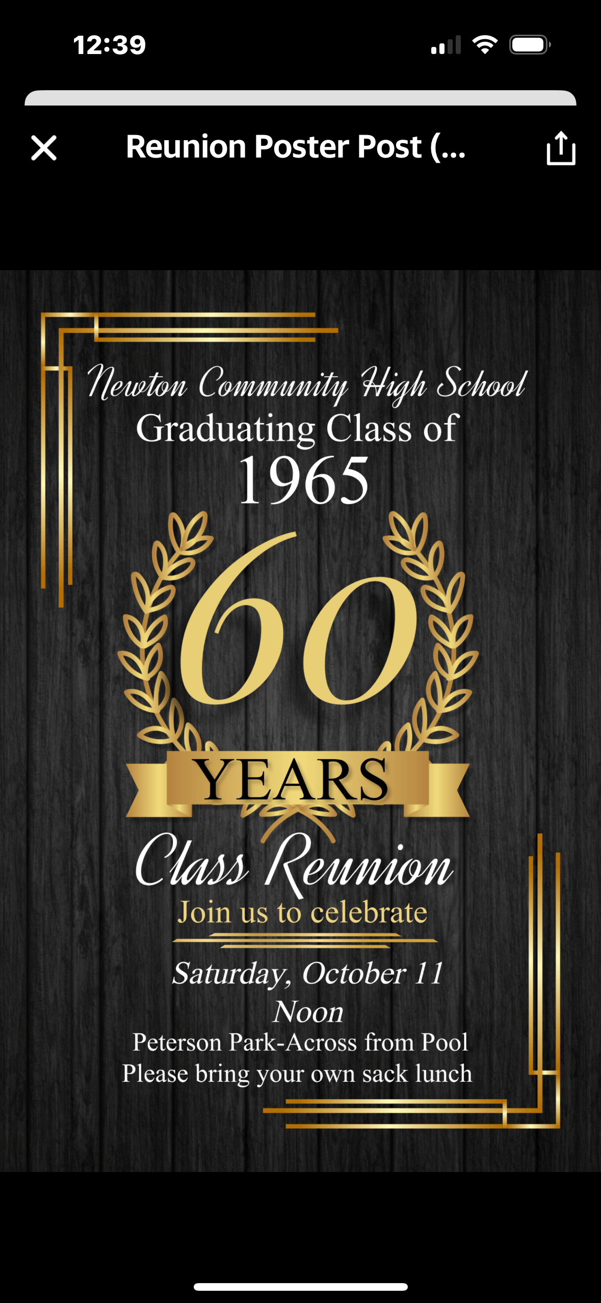 Newton Community High School Class of 1965 to Celebrate 60-Year Reunion ...