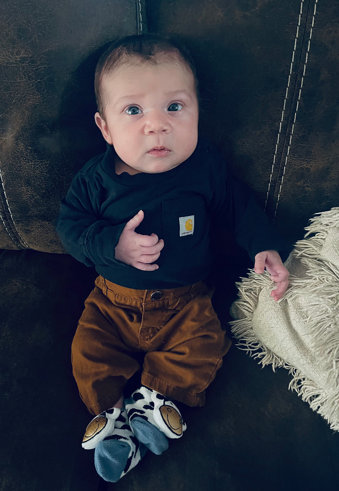 Stetson Michael Zuber, infant son of Austin and Hannah Zuber, of Newton ...